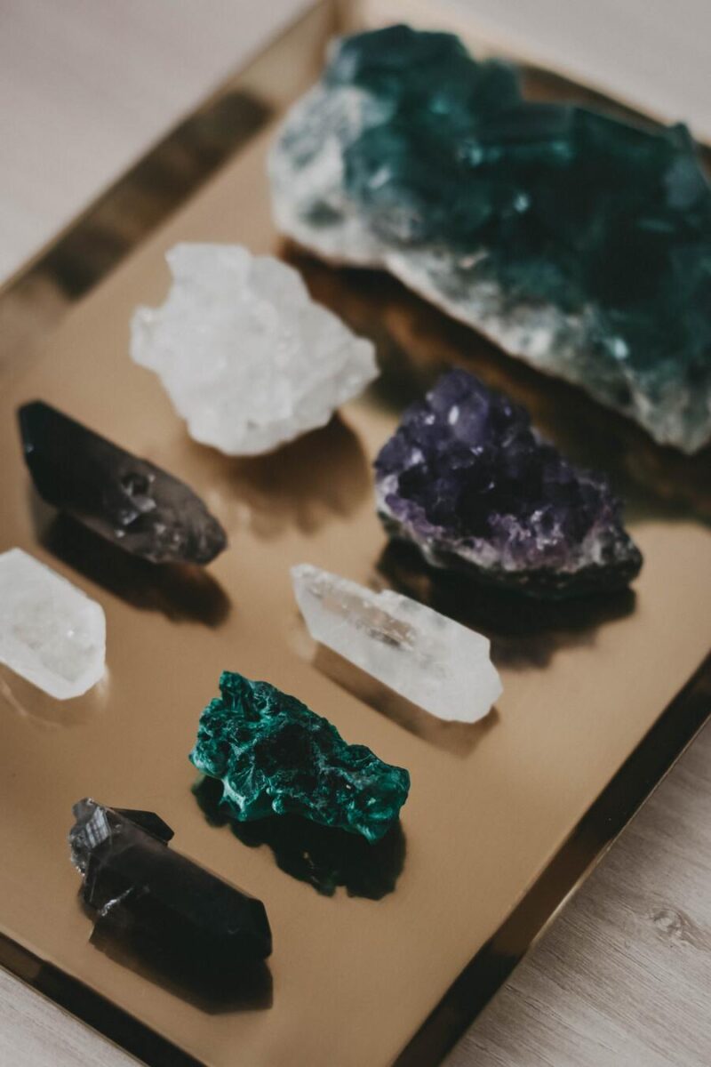 11 Malachite Combinations: Rose Quartz, Amethyst, Moldavite